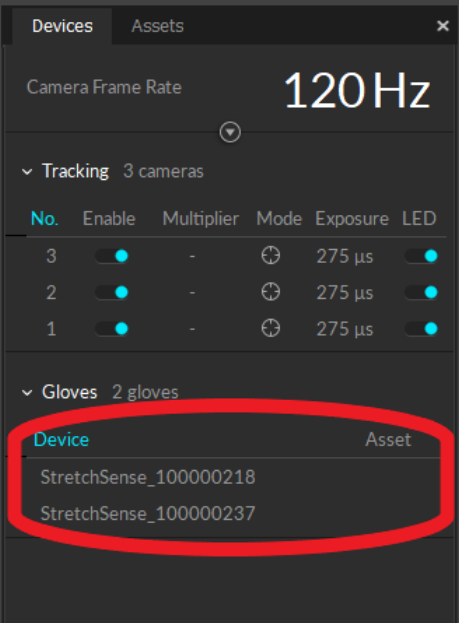 OptiTrack Motive Streaming from Hand Engine
