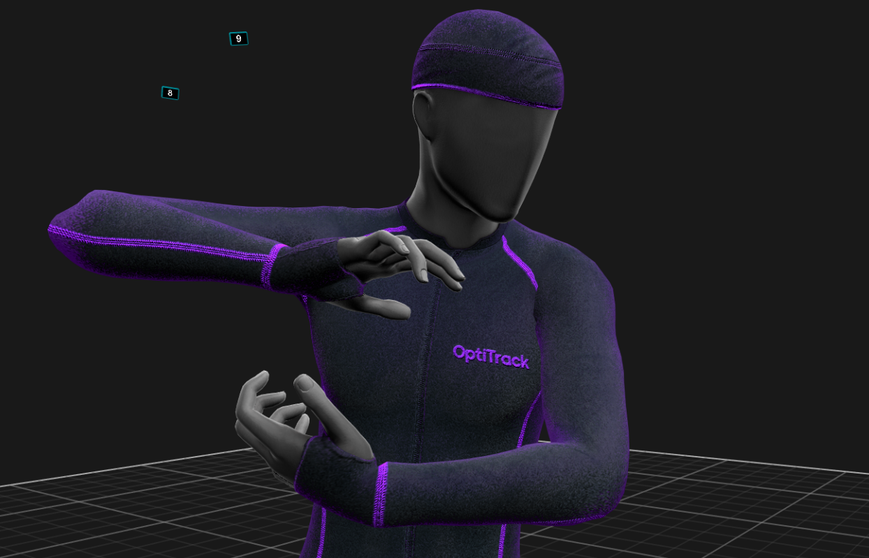 OptiTrack Motive Streaming from Hand Engine