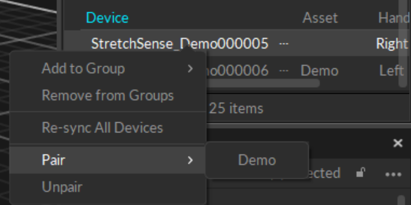 OptiTrack Motive Streaming from Hand Engine