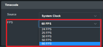 Timecode Setup in Hand Engine