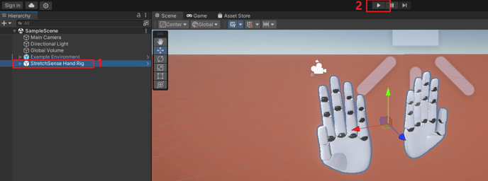 Studio Glove - Unity Streaming from Hand Engine via SDK